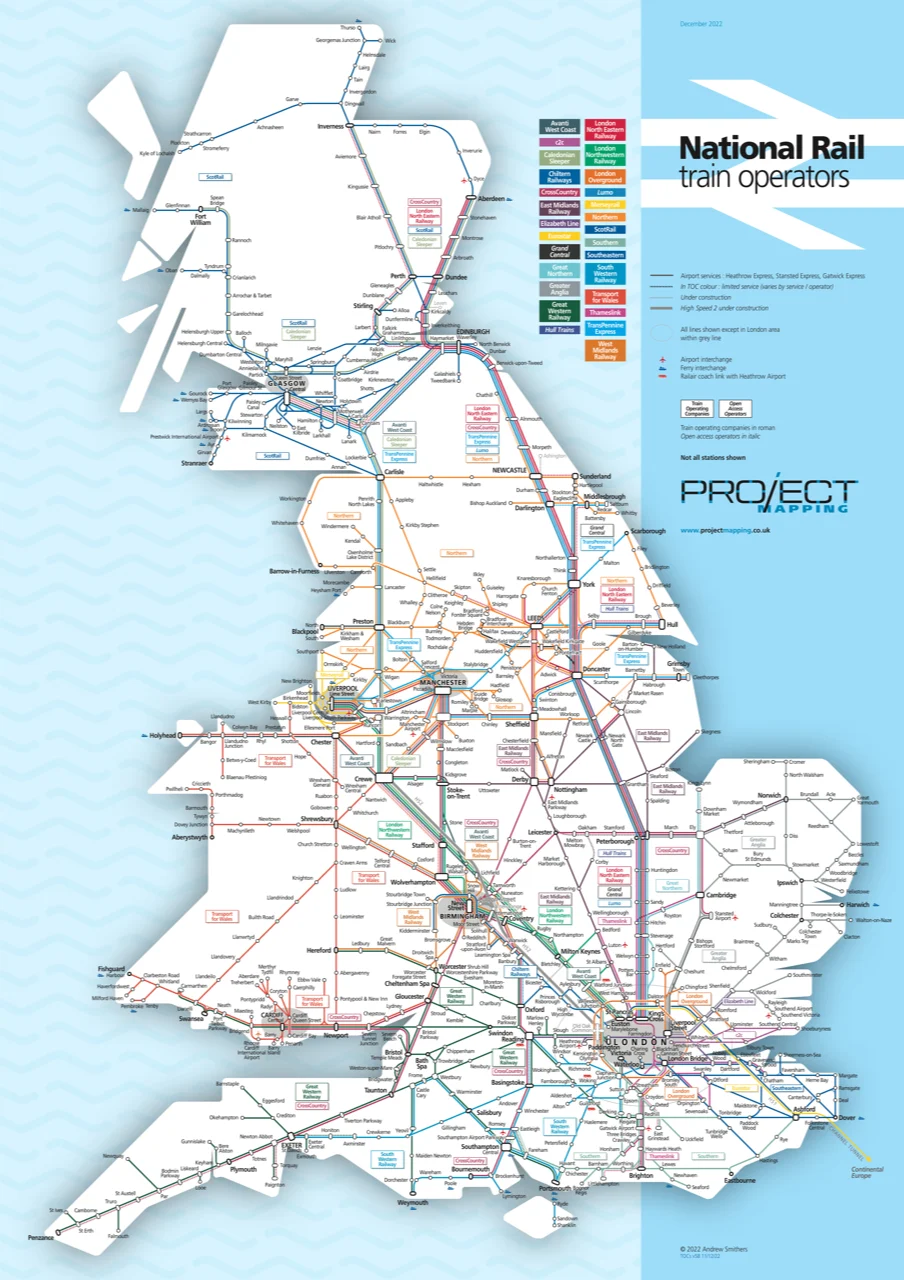 Maps of the National Rail Network | National Rail