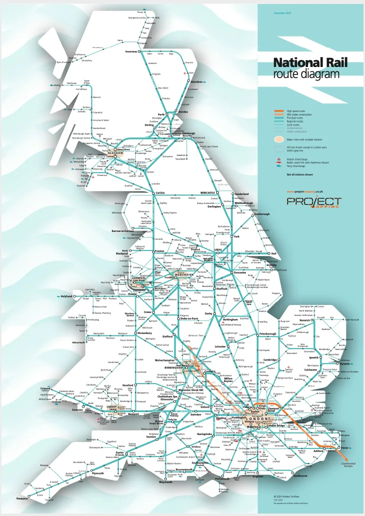 Maps of the National Rail Network | National Rail