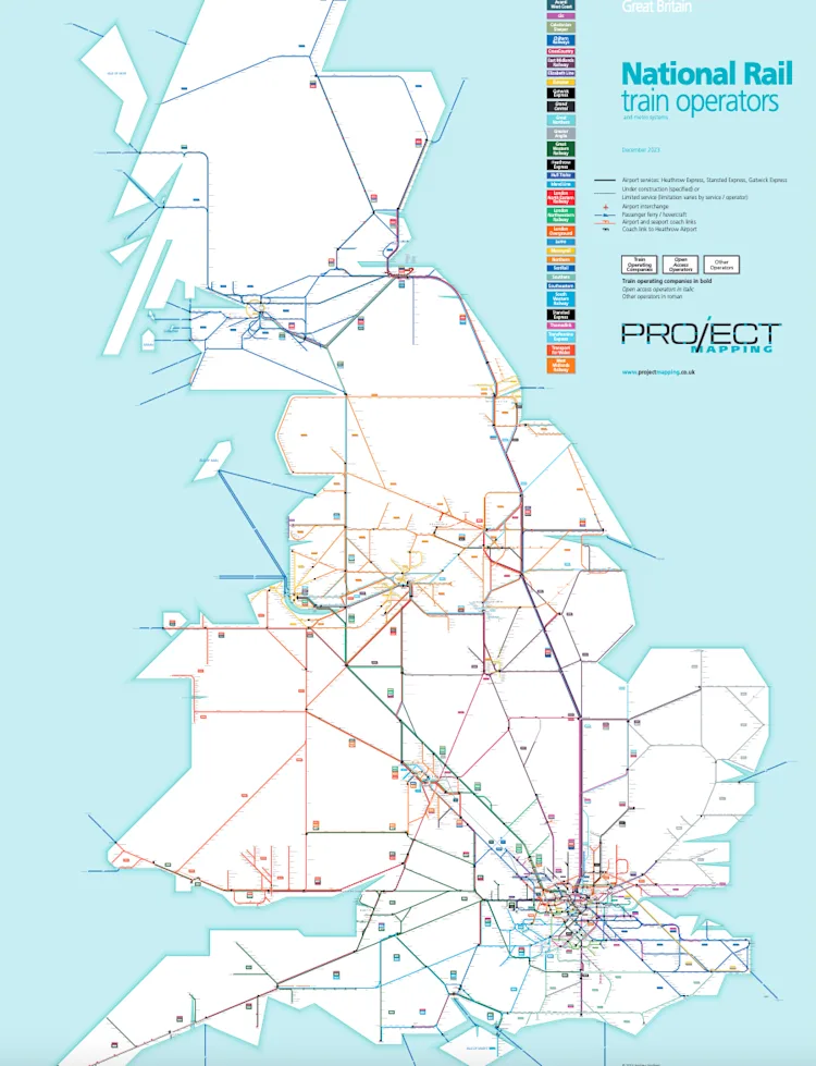 Maps of the National Rail Network | National Rail