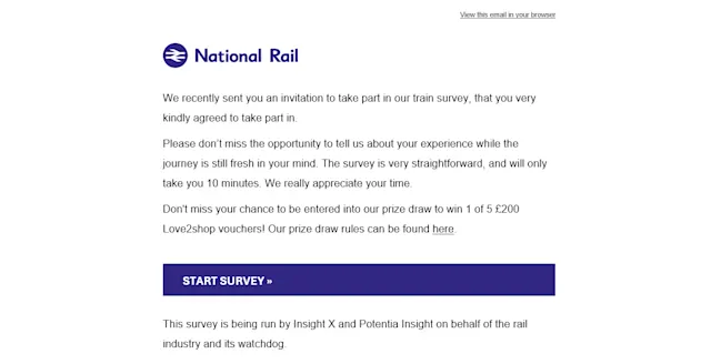 Rail Customer Experience Survey | National Rail