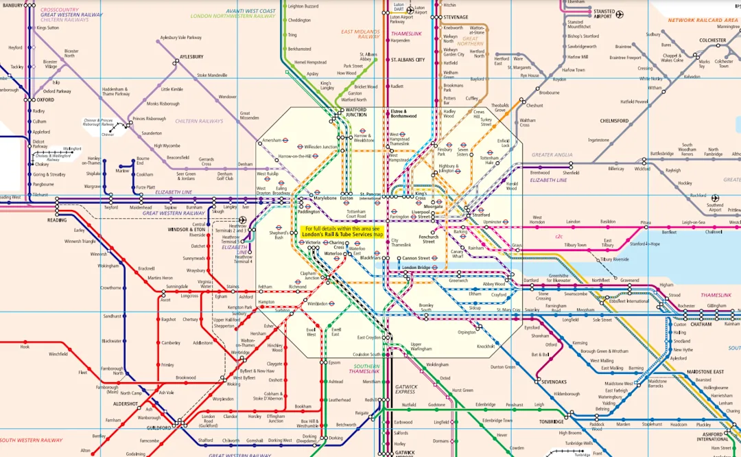 Maps of the National Rail Network | National Rail