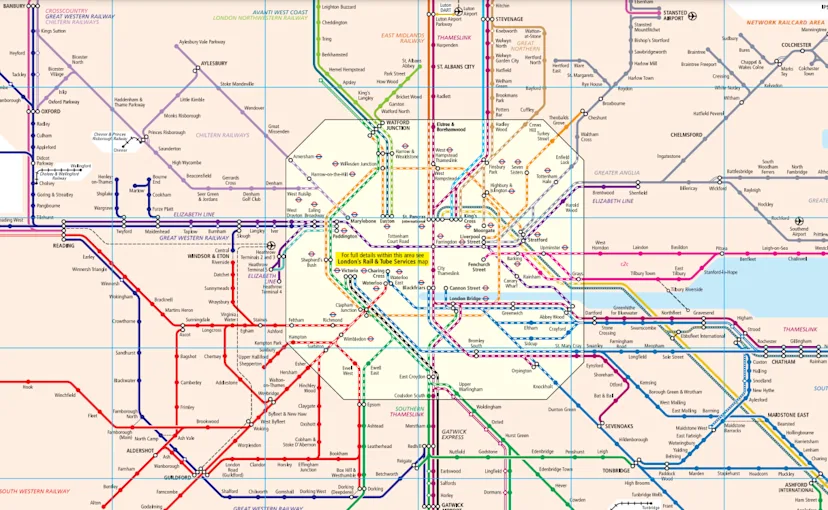 Maps of the National Rail Network | National Rail